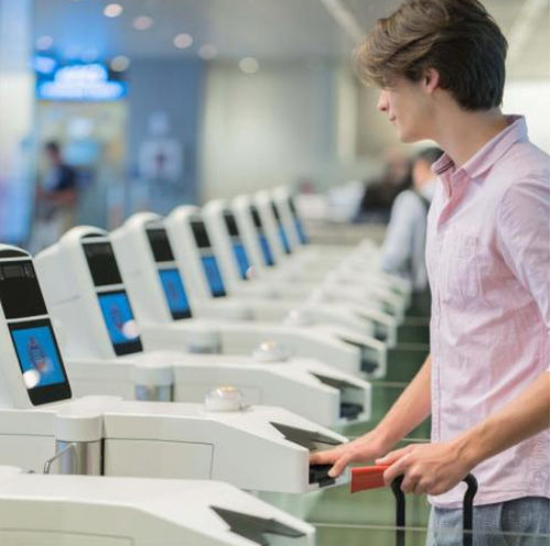 Airport border e-gate - IDEMIA - with passport reader / with ...