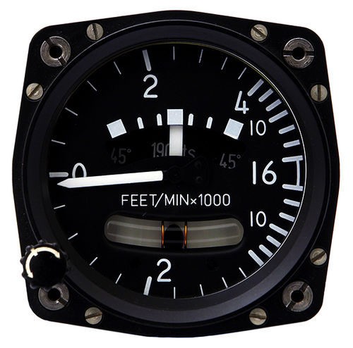 Analog variometer - LUN 1183 - Mikrotechna Praha a.s. - illuminated ...