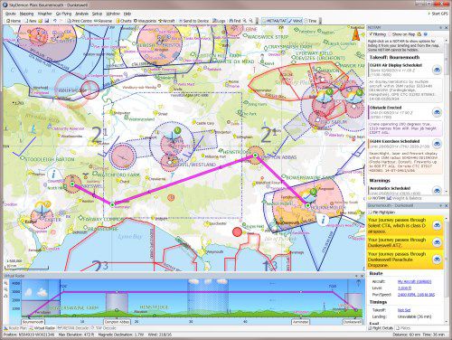 Navigation software - Navigate - SkyDemon - aeronautical / web-based