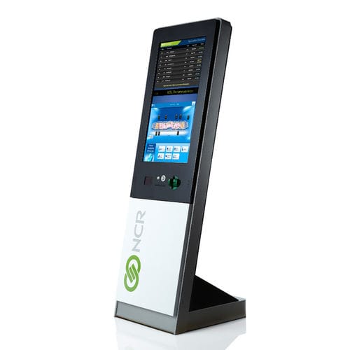 Check-in kiosk with passport reader - Wayfinding - NCR Corporation ...