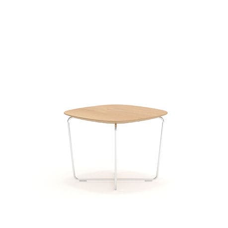 Airport table - CONIC - Allermuir - plastic / laminate / chrome