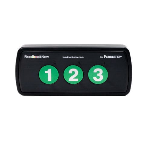 Wall-mounted customer feedback device - FeedbackNow - for airport