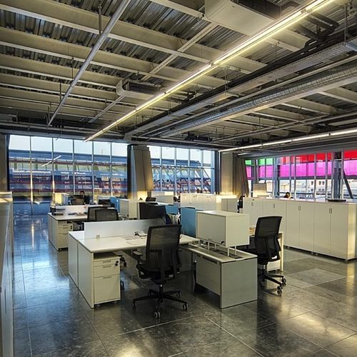 Airport table - Gate series - Nurus - acrylic / fabric / tray