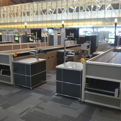 Security screening counter - Re-check - USM Airportsystems AG - for airport