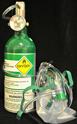 Aircraft oxygen system - prO2-4 - Aerox - portable / emergency