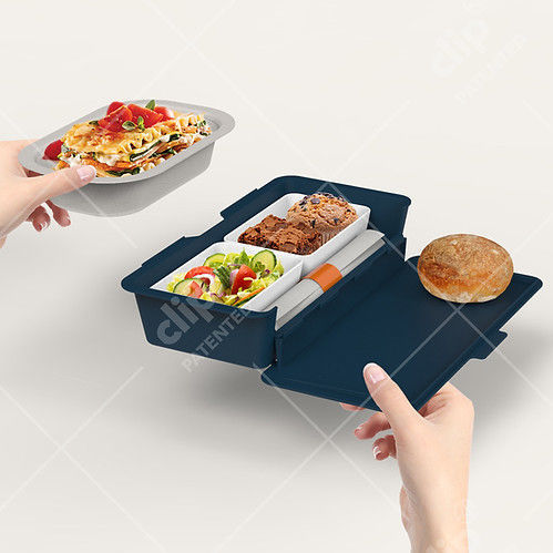 Aircraft cabin meal tray - Clip Ltd - plastic / disposable / reusable
