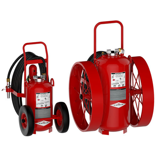 Halon fire extinguisher - AMEREX CORPORATION - for airport / wheel-mounted