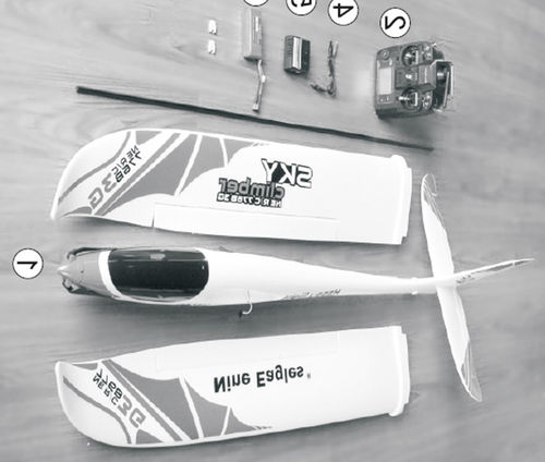 Electric motor radio-controlled airplane - SKY climber - NINE EAGLES