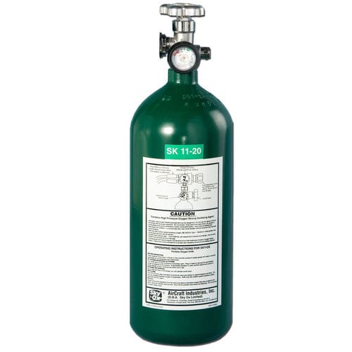 Aircraft oxygen cylinder - SK 11-20-CV - Skyox