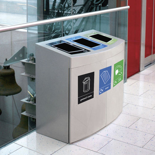 Airport waste bin - CONSOLE/240/XL - Wybone Limited - floor-mounted ...