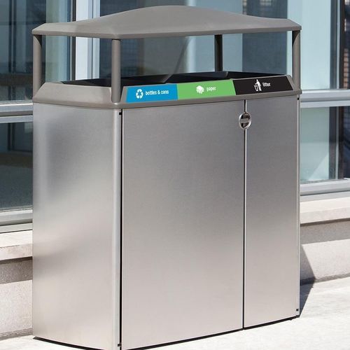 Airport waste bin - Forms+Surfaces - floor-mounted / recycling
