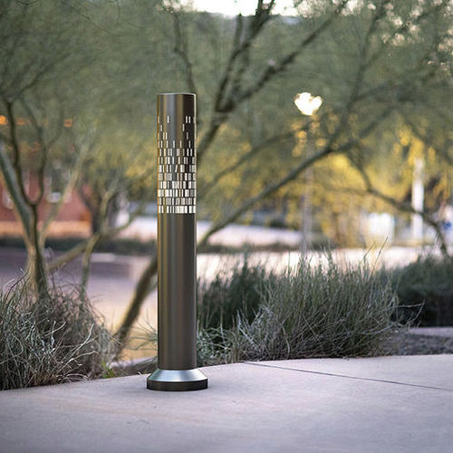 Fixed bollard - 600 - Forms+Surfaces - for airport / luminous
