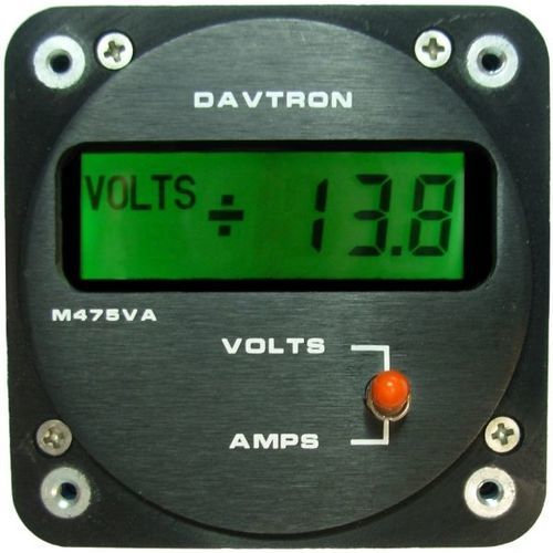 On-board voltmeter - M475VA series - Davtron, Inc. - DC / for aircraft