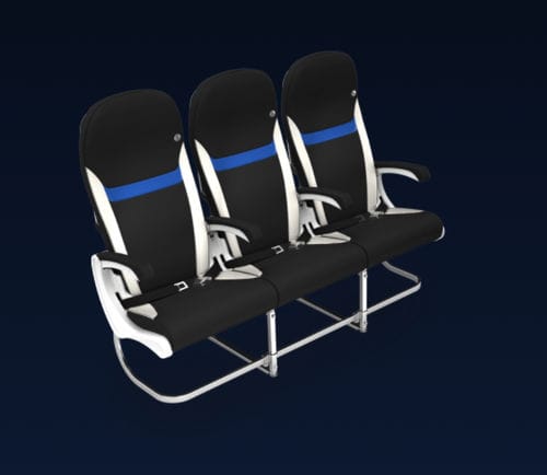 Aircraft cabin seat - Z600 - Safran Seats - business class / with armrests