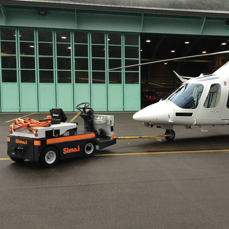 Towing tractor - TE80IXB-AE - SIMAI SpA - for helicopter / electric ...