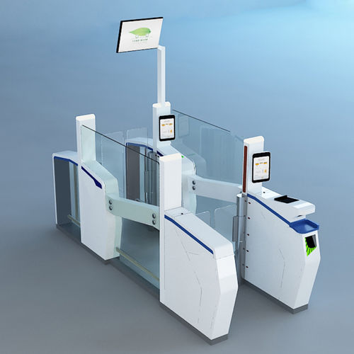 Automatic boarding gate with boarding pass reader - HSB-CB10-05 ...