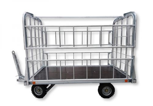 Airport terminal baggage cart - FBC-2000-05 - Fenixplus - 4-wheel / open