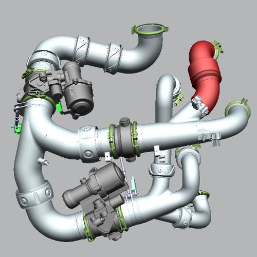 Aircraft air duct - Parker Meggitt - flexible / metal / metallic