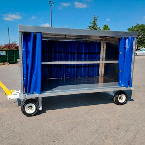 Aluminum baggage cart - Wilcox GSE - for ground support / for airport ...