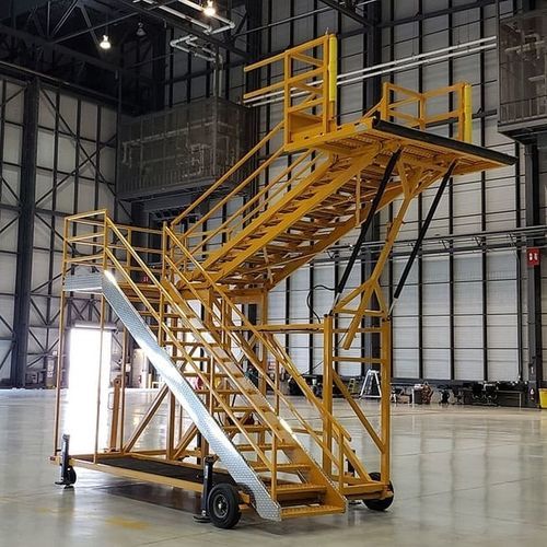 Access stairs - Wilcox GSE - mobile / telescopic / for aircraft
