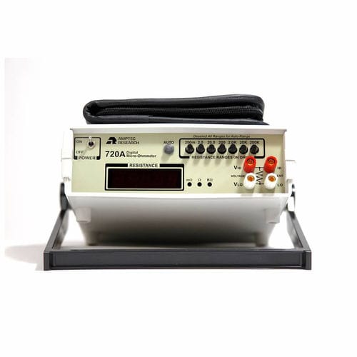 Portable micro-ohmmeter - 720A - Amptec Research - 4-wire / for the ...