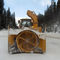 Backhoe loader-mounted snow blower - HS300 - R.P.M. TECH INC. - for runway