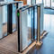 Swing access gate - Winglock - Boon Edam - automatic / glass / for airport