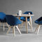 Airport table - PACHE - Allermuir - coral / ash / plywood