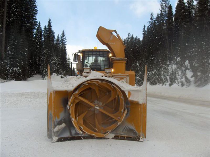 Spazzaneve a turbina montato su terna - HS300 - R.P.M. TECH INC. - per ...