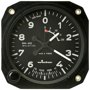 Altimetro analogico - 4 FGH 20 - Winter - in piedi o in metri / per aereo