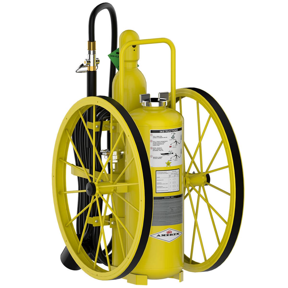 ハロン消火器 - Class D - AMEREX CORPORATION - 空港用 / 航空機用 / ホイール式