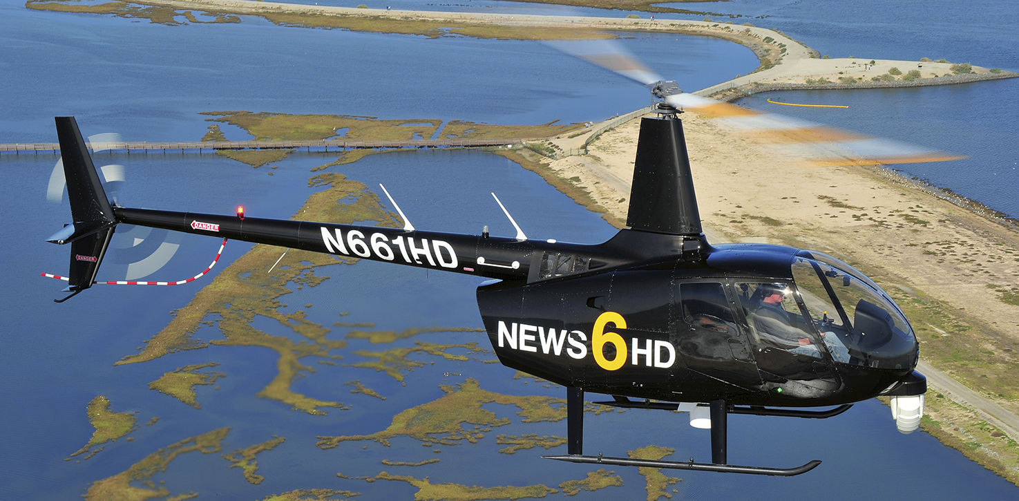 2人乗りヘリコプター - R66 Newscopter - ROBINSON - 貨物船 / タービン / 単一ローター