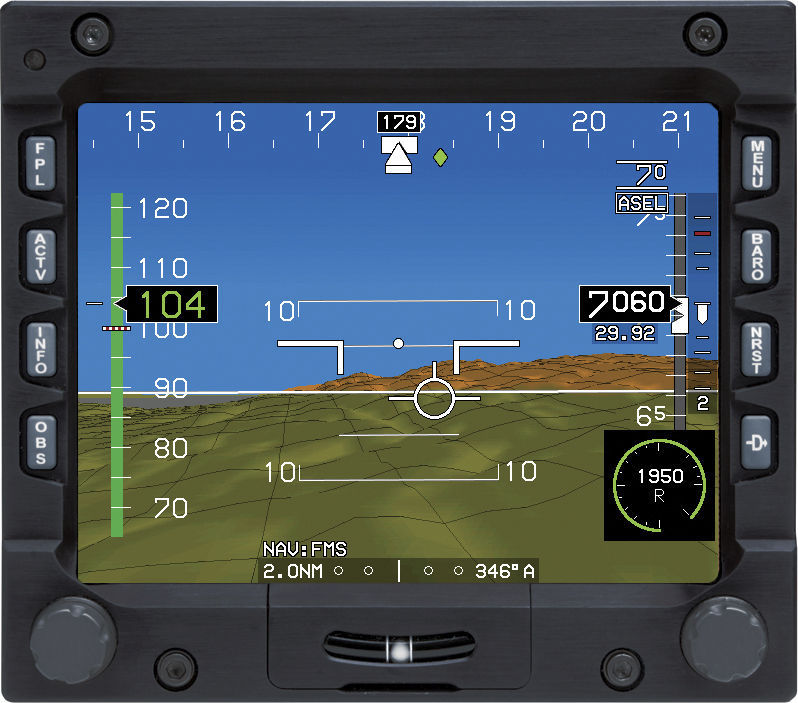 EFIS - IDU-450 - Genesys Aerosystems - para helicóptero / LCD / com GPS