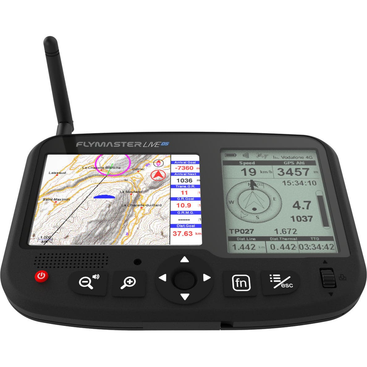 Variômetro-altímetro com GPS para voo livre - LIVE DS - Flymaster ...