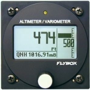 Variômetro-altímetro com GPS para avião leve - AV1 - Flybox Avionics