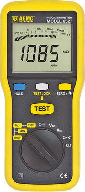 Megômetro portátil - 6527 - AEMC Instruments - de baixa resistência ...