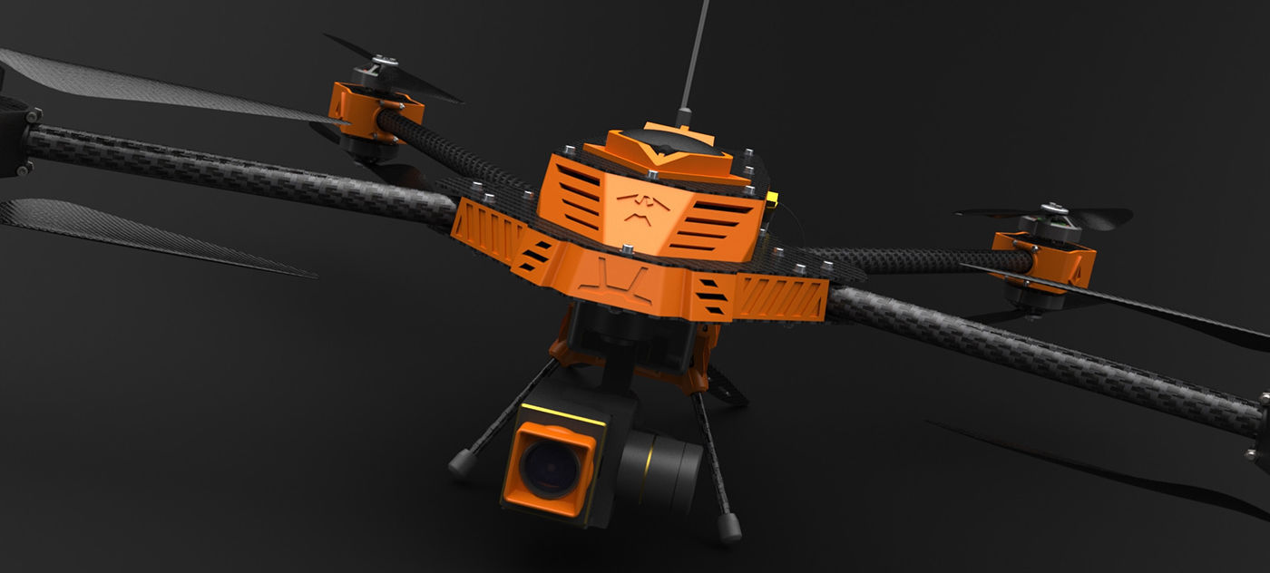 Drone profissional - the Falcon - Airborne Drones - de monitoramento ...