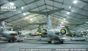 Hangar para avião - Clamshell - Shelter Tent Manufacturing Co., Ltd ...