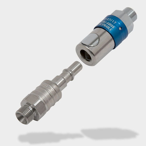 Conexão rápida - AQR series - STÄUBLI Connectors - reta / para ar ...